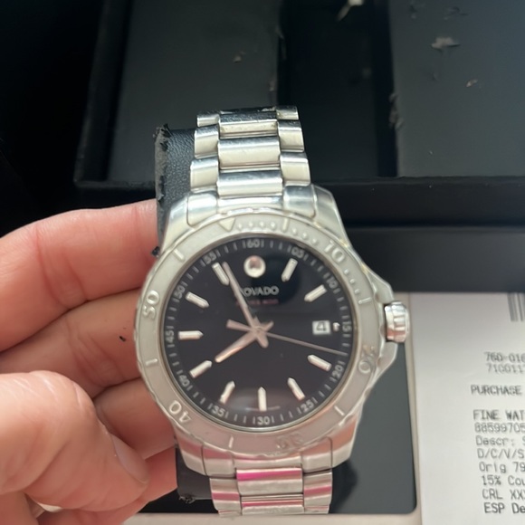 Movado | Accessories | Movado Series 80 260015 Wrist Watch For Men New ...